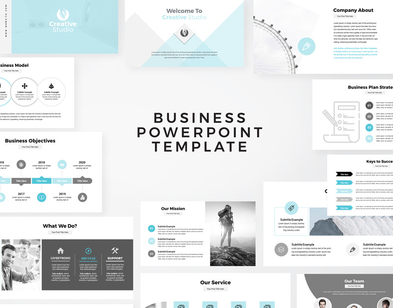 Creative Studio Presentation PowerPoint template