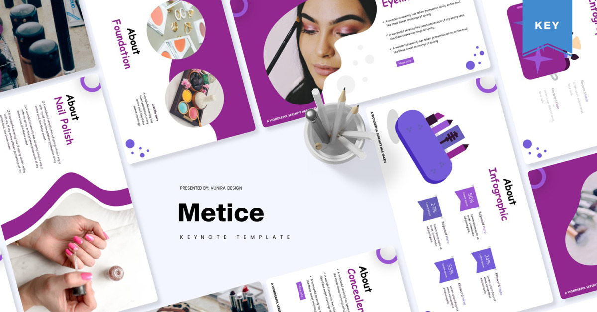 Metice - Plantilla de Keynote #85803 - TemplateMonster