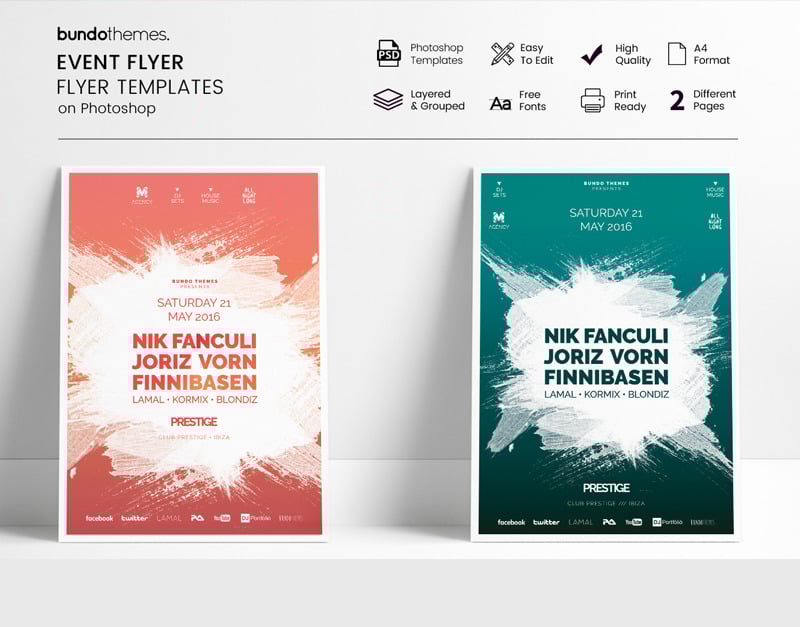 Minimal - Event Flyer - Corporate Identity Template