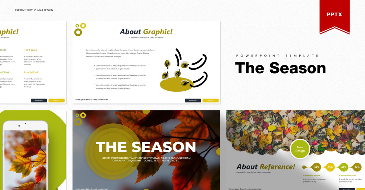 The Season | PowerPoint template #85875 - TemplateMonster