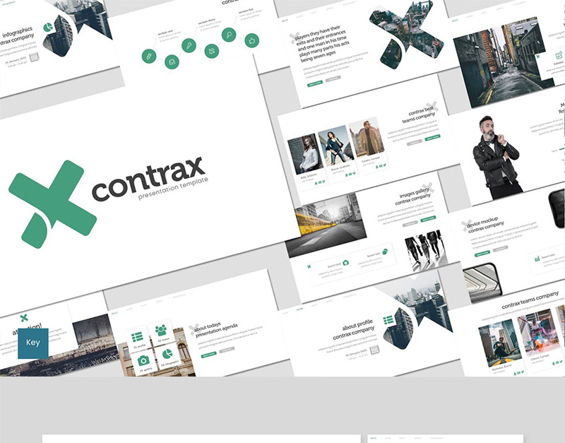 Contrax - Plantilla de Keynote #86798 - TemplateMonster