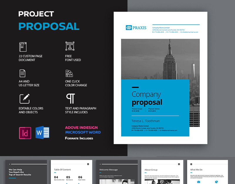Project Proposal - - Corporate Identity Template
