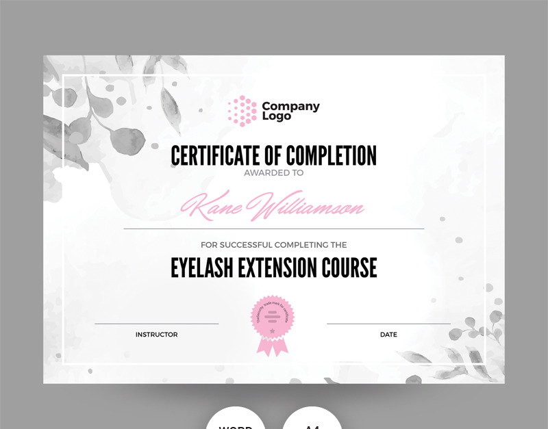 Company Certificate Template #86867 - TemplateMonster