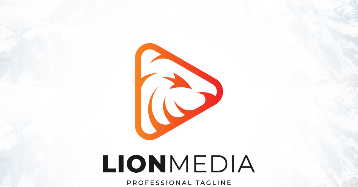 Creative Lion Play Media Studio Logo Design - TemplateMonster
