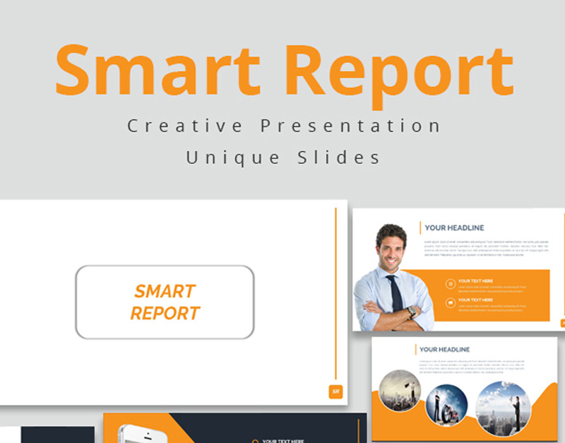 Smart rapport PowerPoint-mall #86824 - TemplateMonster