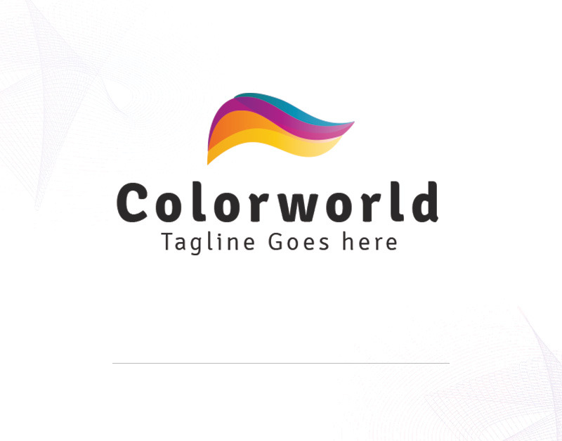Colorworld Logo Template #86917 - TemplateMonster