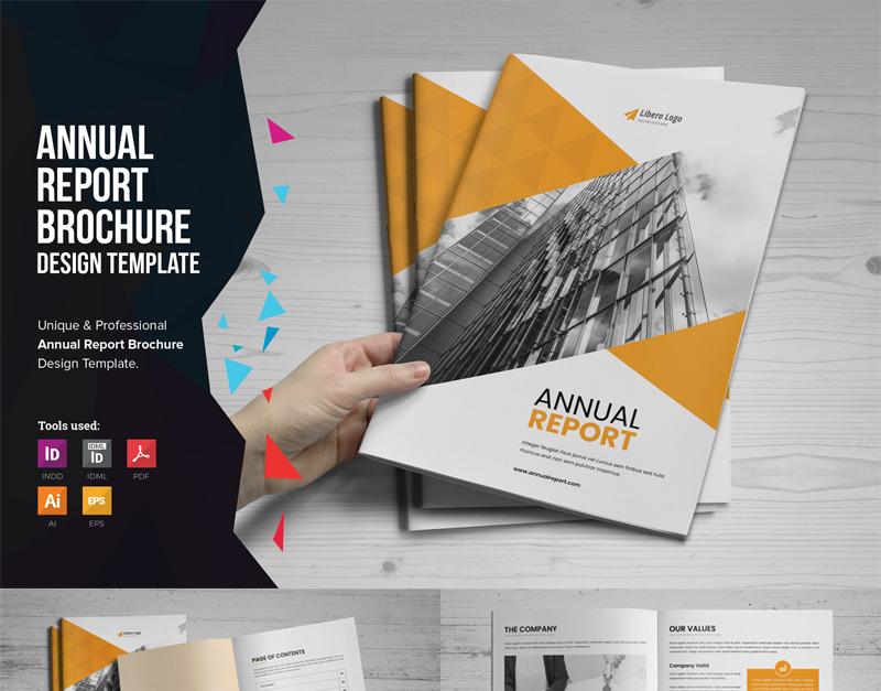 Mouri - Annual Report Design - Corporate Identity Template