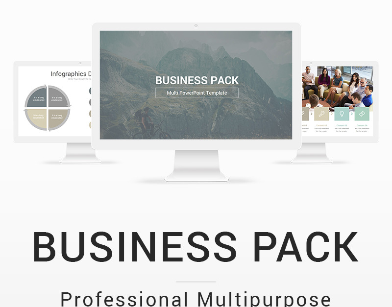 Business Pack PowerPoint template #87012 - TemplateMonster