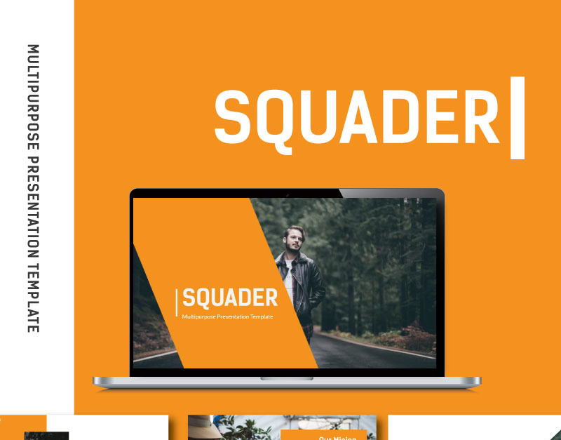 Squader - Plantilla de Keynote #87269 - TemplateMonster