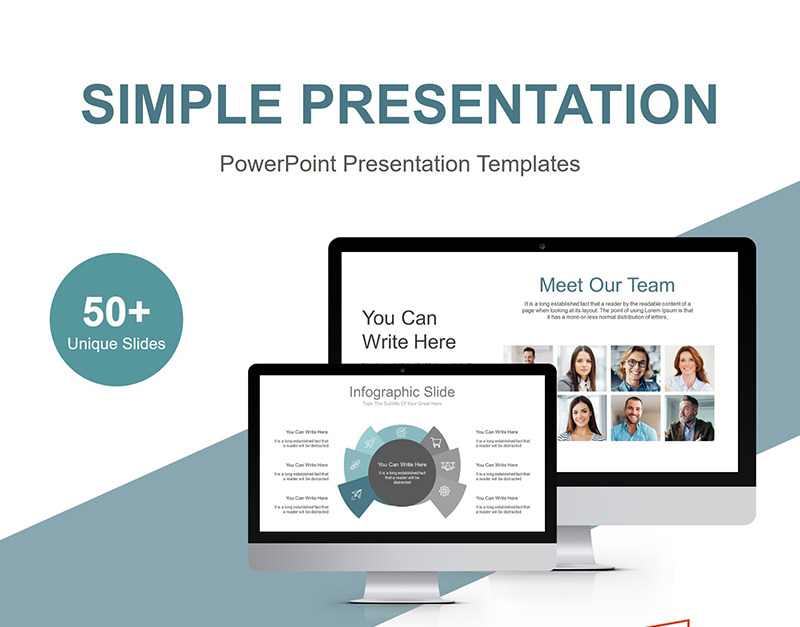 Jednoduchá prezentace PowerPoint šablony - TemplateMonster