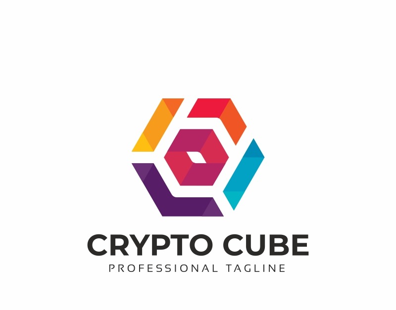Crypto Cube Logo Template #88261 - TemplateMonster