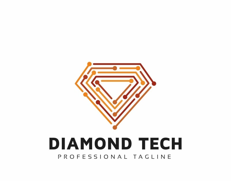 Diamond Tech Logo Template #88723 - TemplateMonster