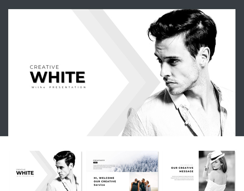 Minimal - White Presentation PowerPoint template