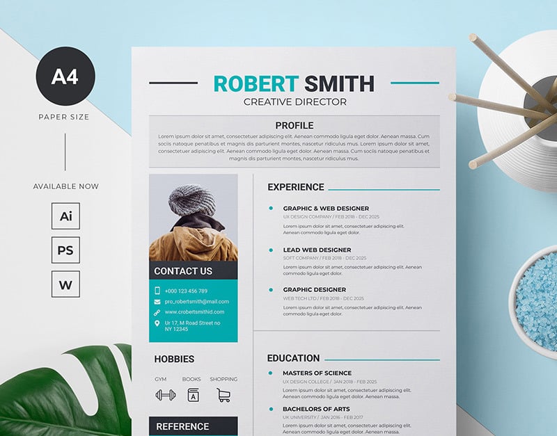 Robert Smith CV Resume Template #88991 - TemplateMonster