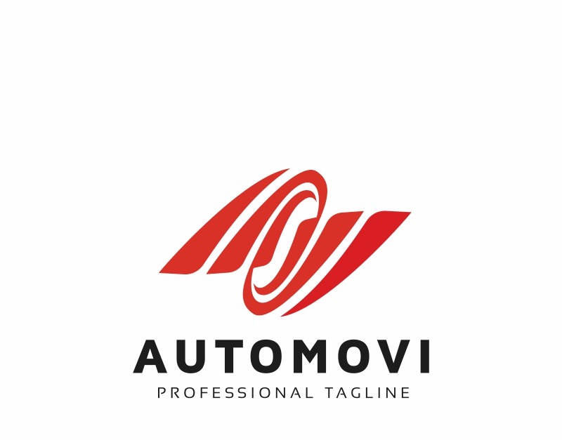 Automovi Wings Rotation Logo Template - TemplateMonster