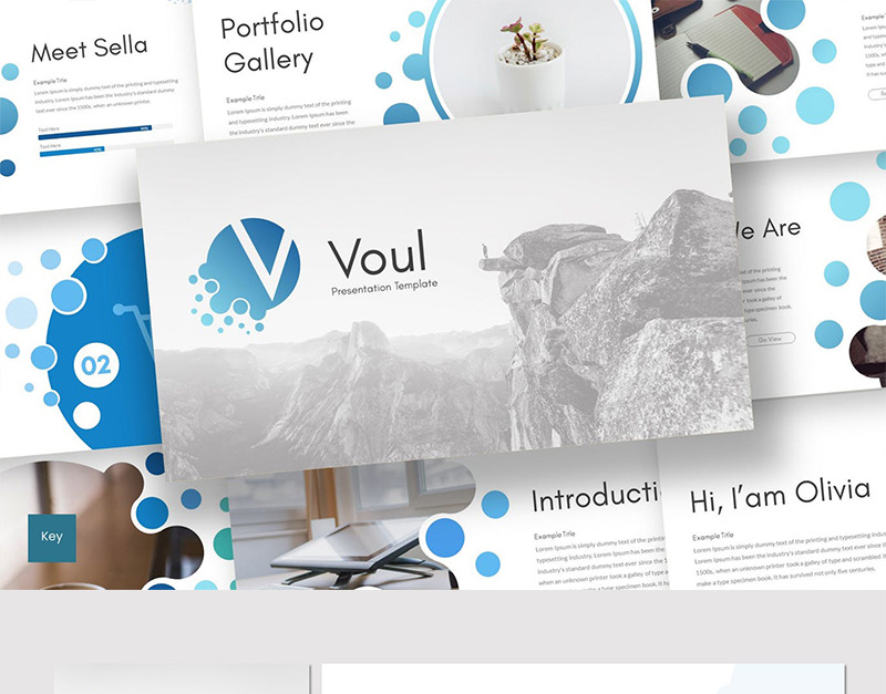 Voul - Keynote template #89281 - TemplateMonster