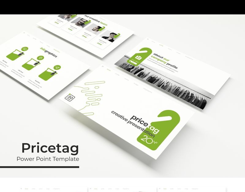 Pricetag PowerPoint template #89326 - TemplateMonster