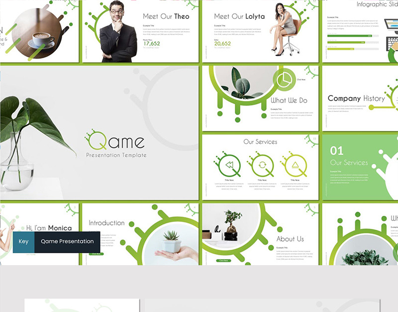 Qame - Keynote template #89472 - TemplateMonster