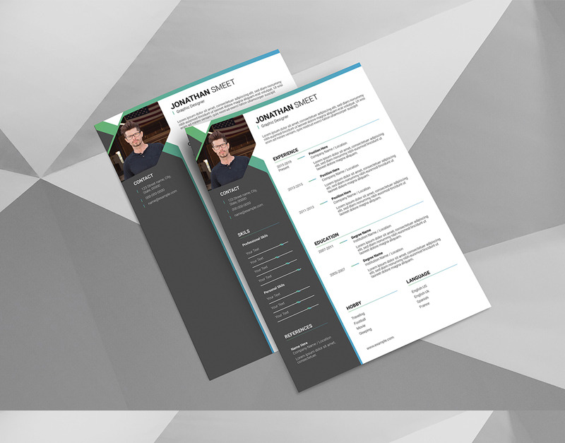 Jonathan Resume Template #89680 - TemplateMonster