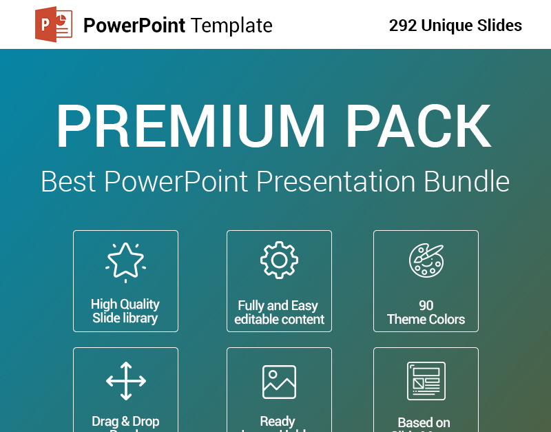Premium Paket PowerPoint şablonu #89803 - TemplateMonster