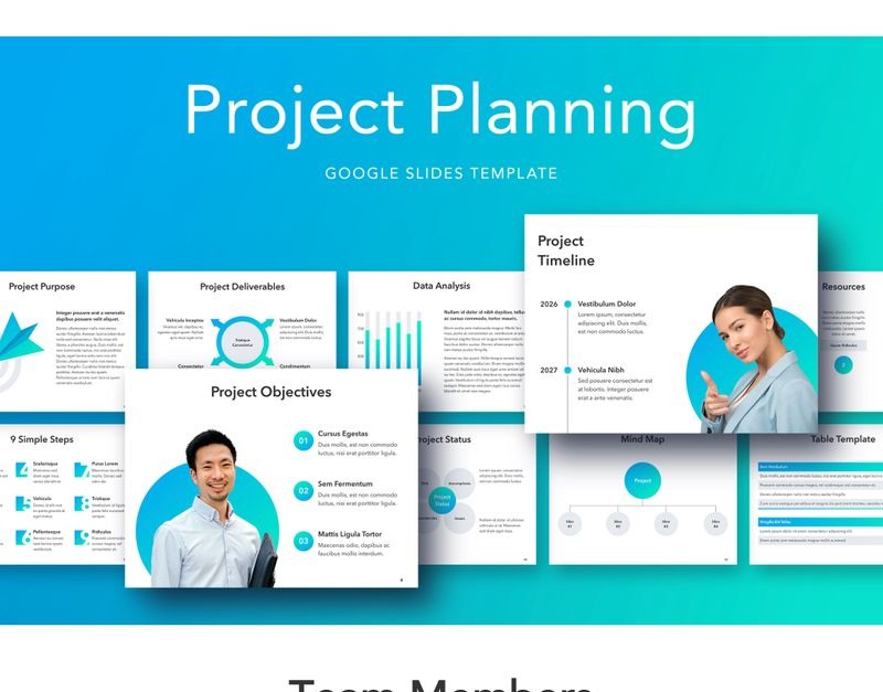 Project Planning Google Slides #90265 - TemplateMonster