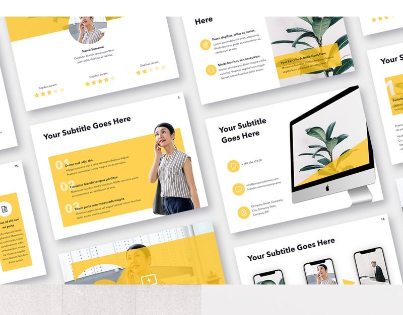Light & Solid PowerPoint template #90348 - TemplateMonster