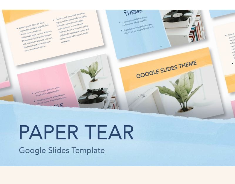 Paper Tear Google Slides #90461 - TemplateMonster