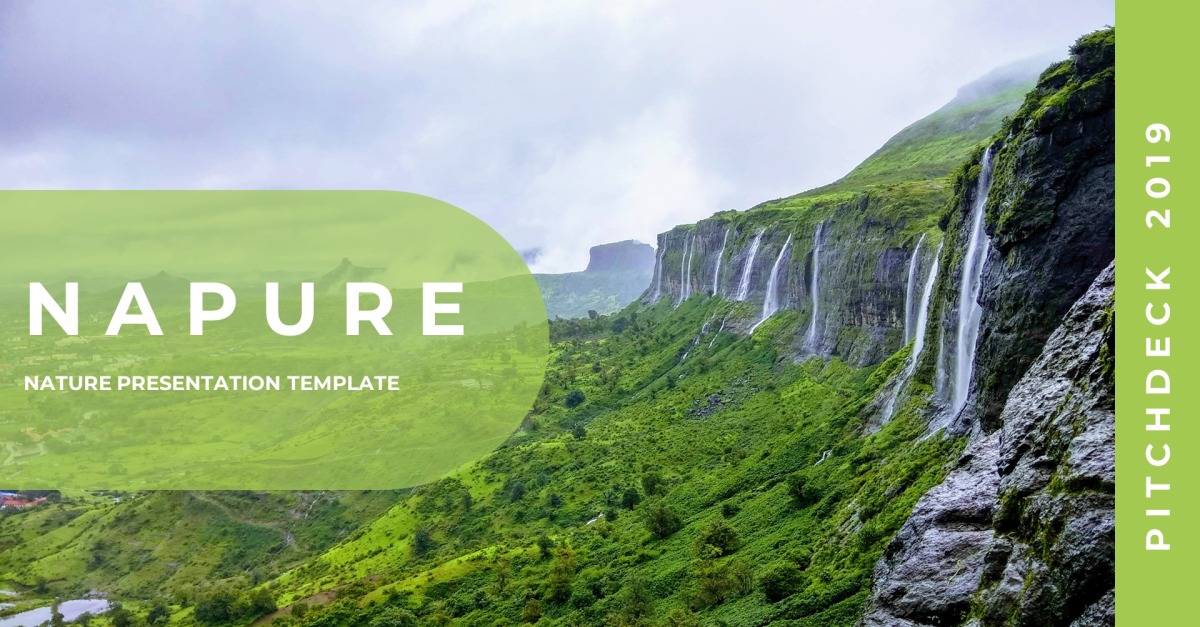 Napure - Modello PowerPoint Natura Creativa - TemplateMonster