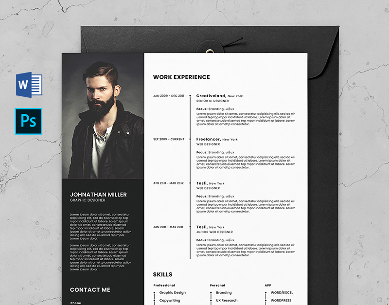 Modèle de CV Alex #90721 - TemplateMonster