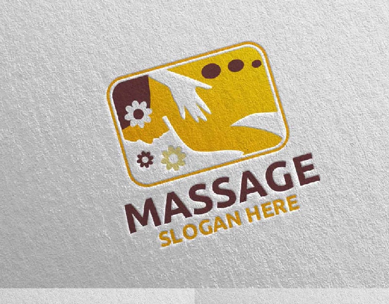 Masaj Tasarımı 3 Logo Şablonu #91054 - TemplateMonster