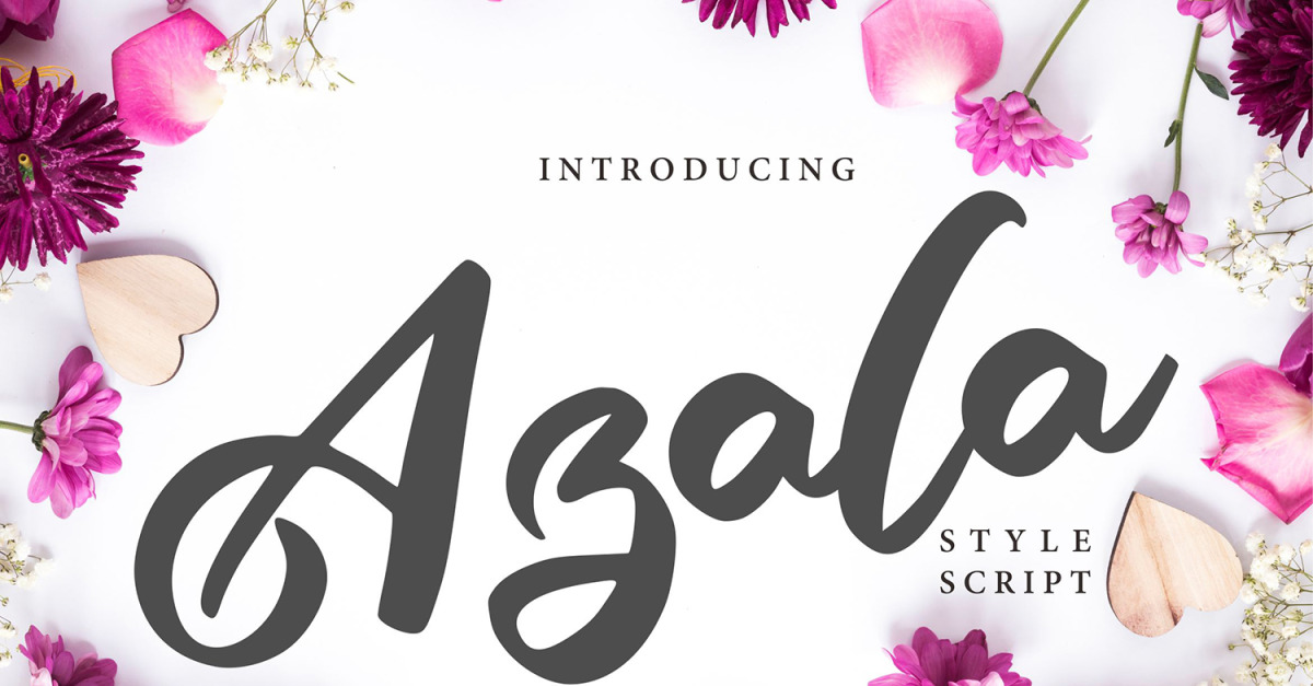 Azala | Style Cursive Font #91226 - TemplateMonster