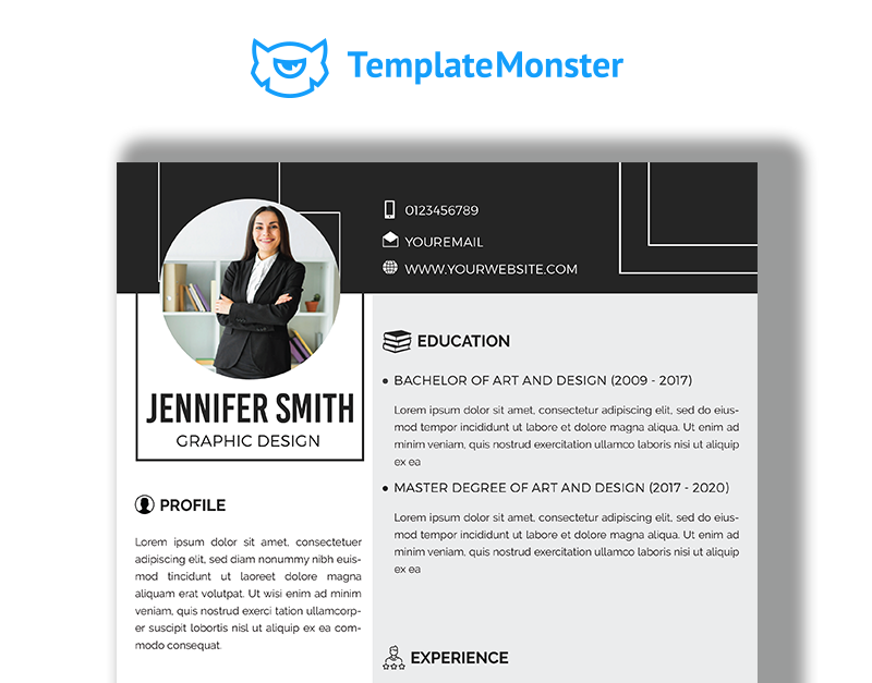 Job Professional Resume Template #91853 - TemplateMonster