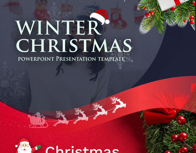 Noël d'hiver - Modèle PowerPoint de présentation polyvalente