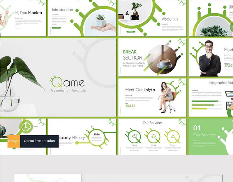 Qame Google Slides #92045 - TemplateMonster