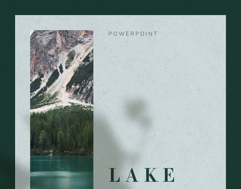 Modello di PowerPoint LAGO #92216 - TemplateMonster