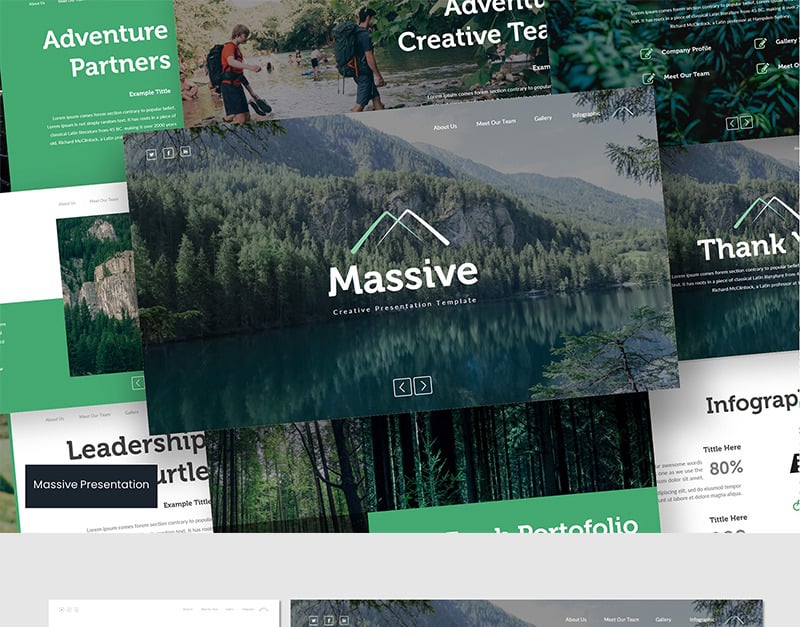 Massive PowerPoint template #92564 - TemplateMonster