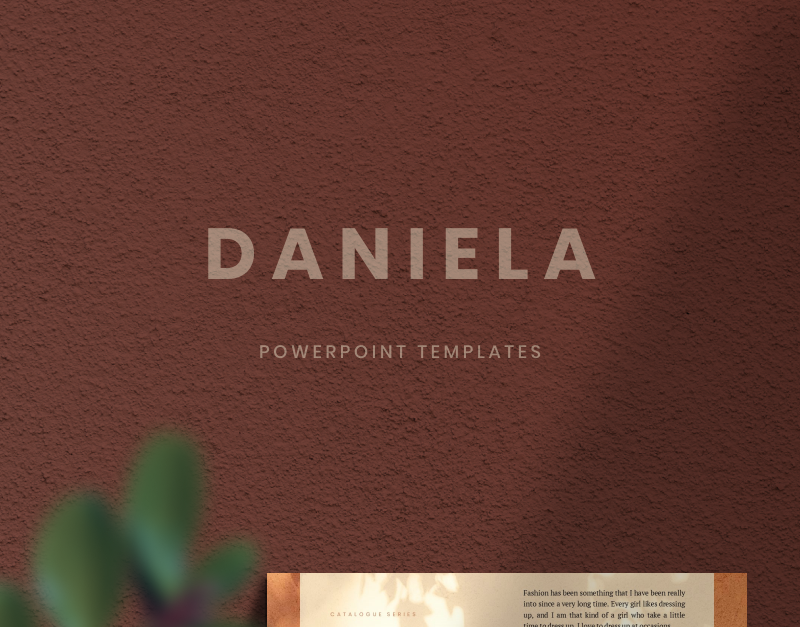 DANIELA PowerPoint template #92679 - TemplateMonster