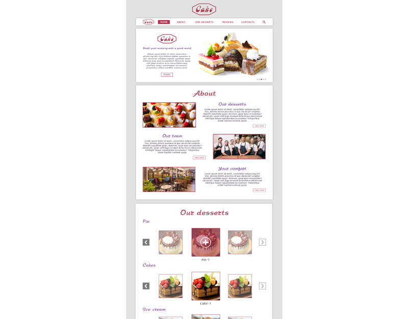 Kek PSD Şablonu #93235 - TemplateMonster