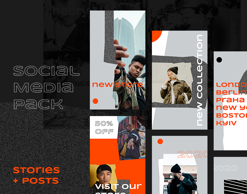 Streetwear Instagram Pack Social Media Template