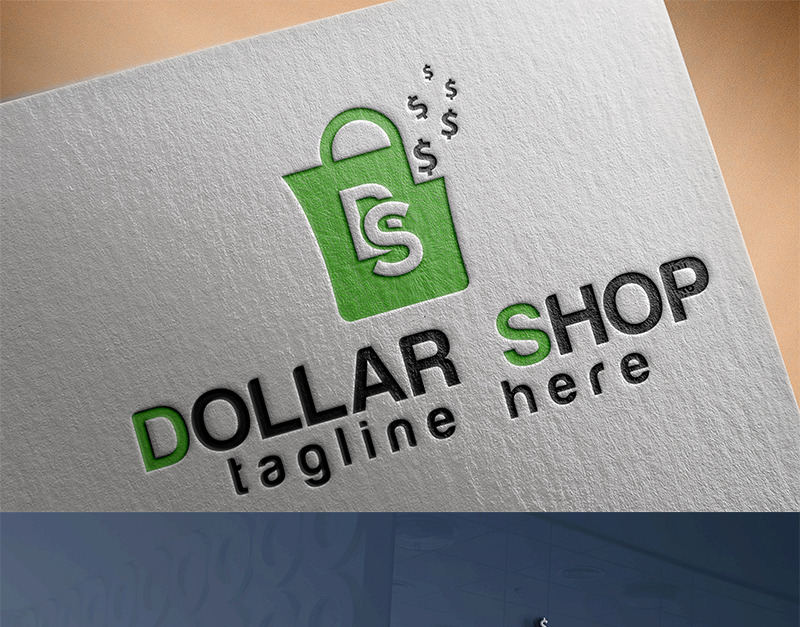 Dollar Shop Design Logo Template #93718 - TemplateMonster