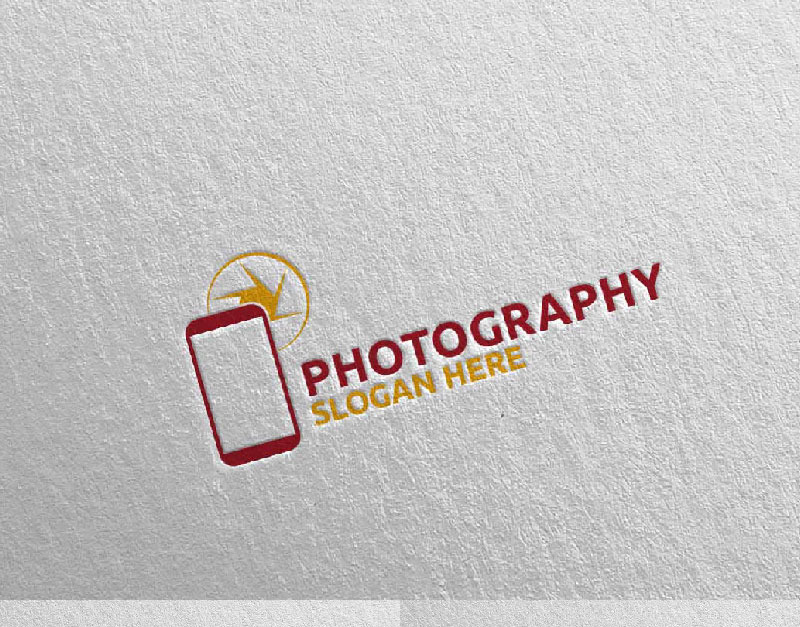 Mobile Camera Photography 70 Logo Template - TemplateMonster