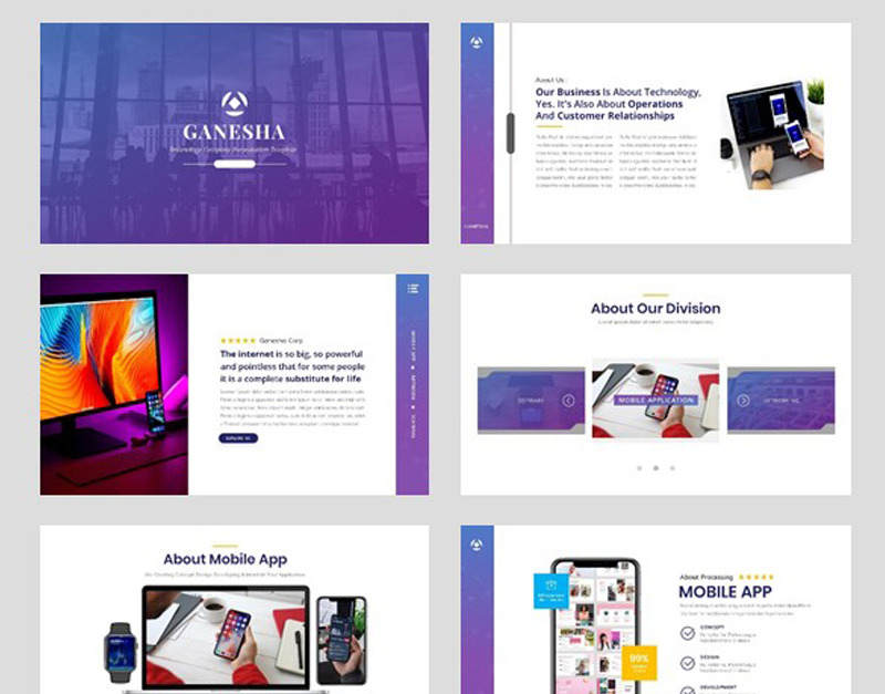 Business - Technology PowerPoint template - TemplateMonster