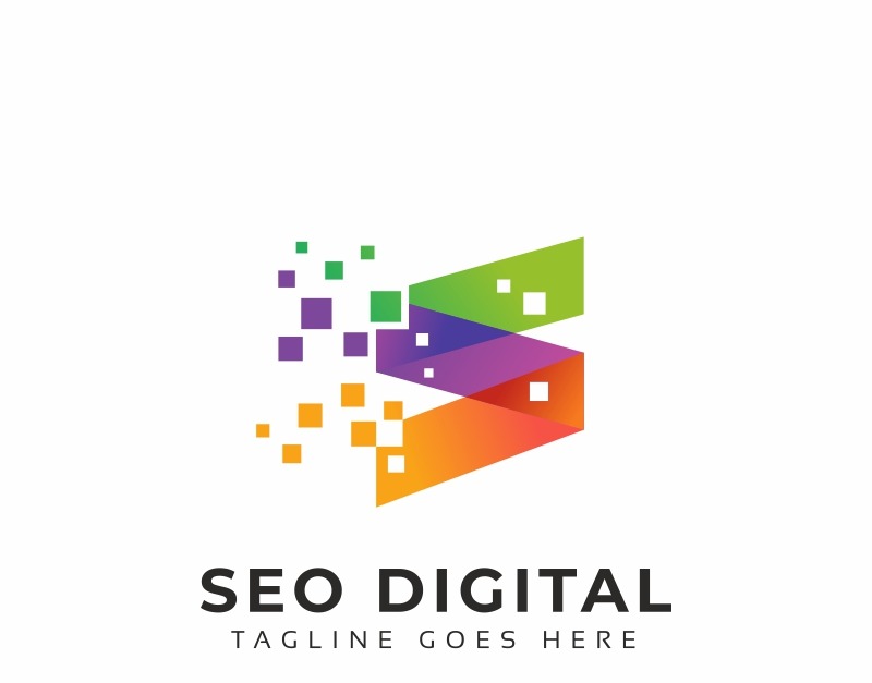 Seo Digital Logo Template #95176 - TemplateMonster