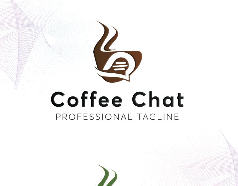 Coffee Chat Logo Template #95457 - TemplateMonster