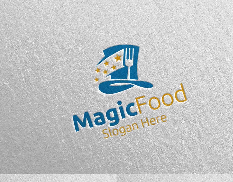 Magic Food for Restaurant or Cafe 42 Logo Template