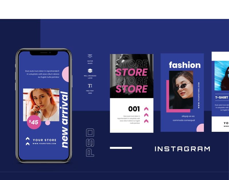 Retrofa Four - Instagram Stories Social Media Template