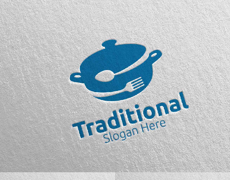 Traditional Food for Restaurant or Cafe 32 Logo Template