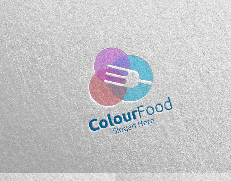 Color Food for Restaurant or Cafe 67 Logo Template