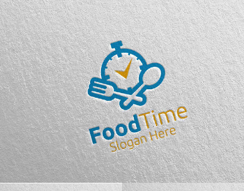 Food Time for Restaurant or Cafe 77 Logo Template