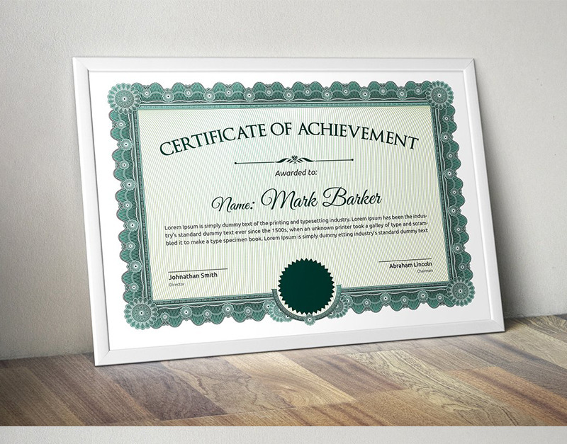 Vintage Multicolor Certificate Template - TemplateMonster